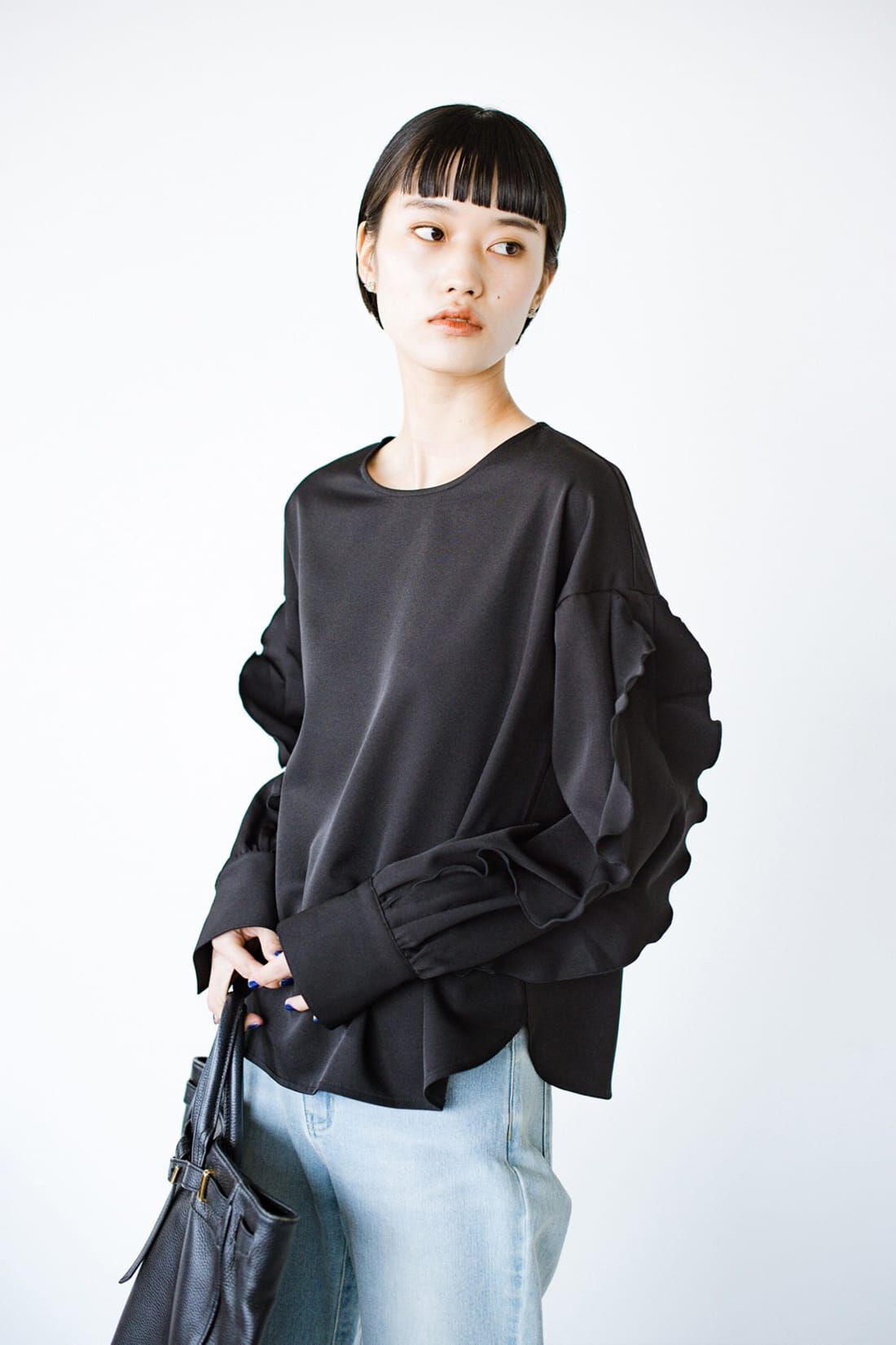 haco！ 今日はきちんとな日！にお任せあれ 華やぐひらひら袖トップス｜haco![ハコ]｜フェリシモ【公式通販】